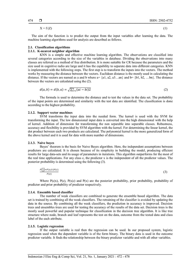 Fast And Accurate Primary User Detection With Machine Learning Techniques For Cognitive Radio