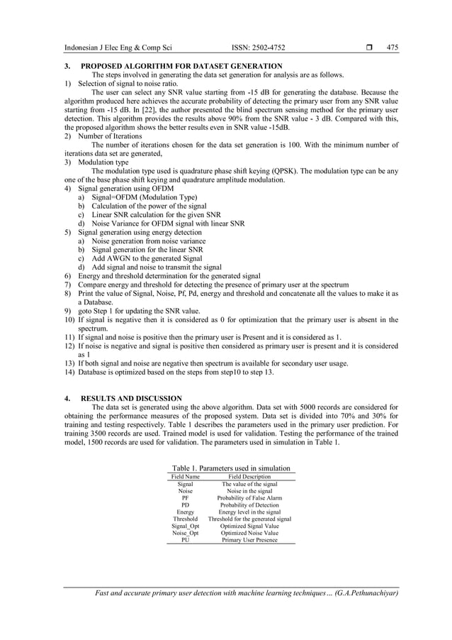 Fast and accurate primary user detection with machine learning techniques for cognitive radio ...