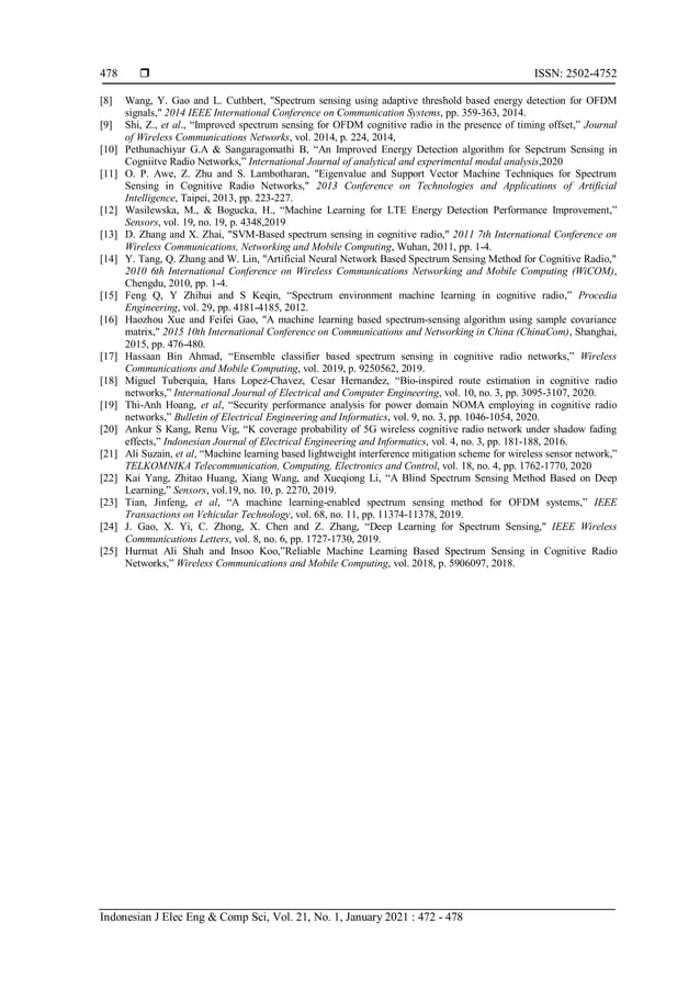 Fast and accurate primary user detection with machine learning techniques for cognitive radio ...