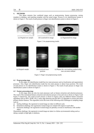 Intelligent multimodal identification system based on local feature fusion between iris and ...