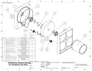 Gear Box Drawings | PDF