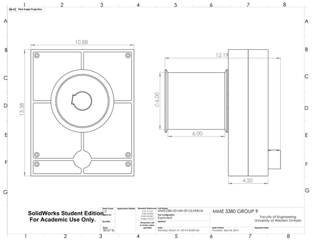 Gear Box Drawings | PDF