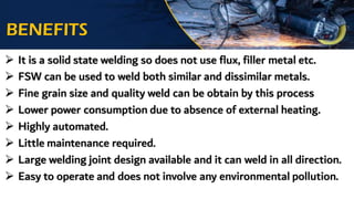 FRICTION STIR WELDING OF TWO PLATES OF METALS | PDF