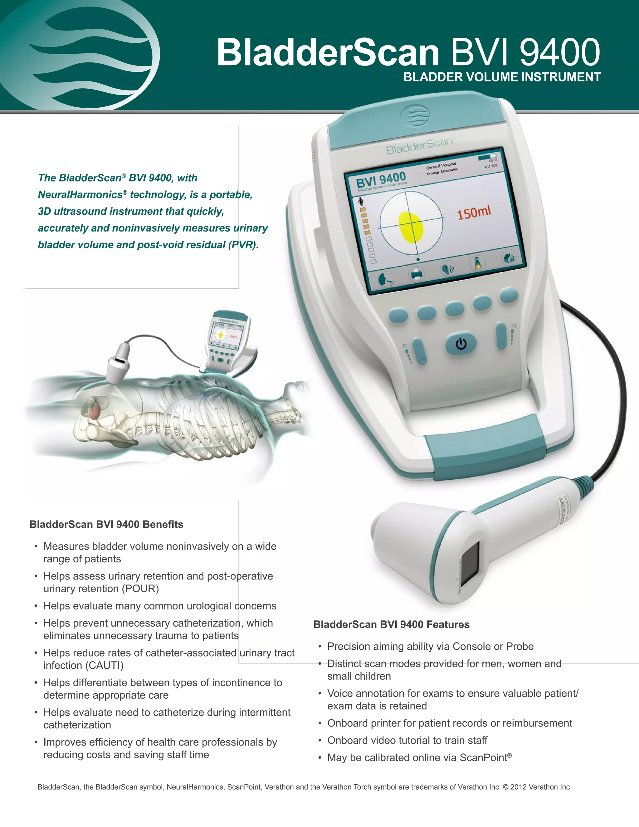 BVI 9400 BladderScan | PDF