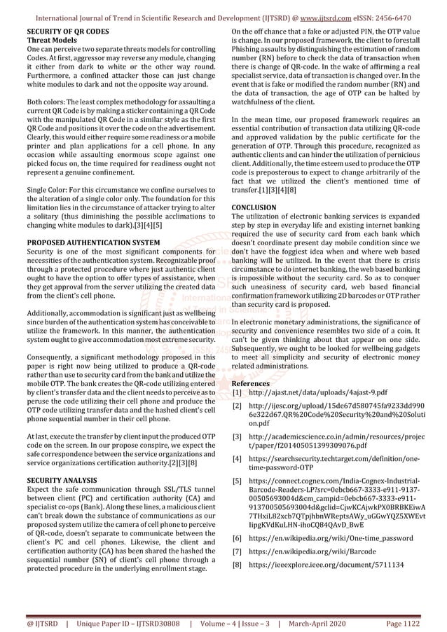 E Authentication System with QR Code and OTP | PDF | Internet | Computing