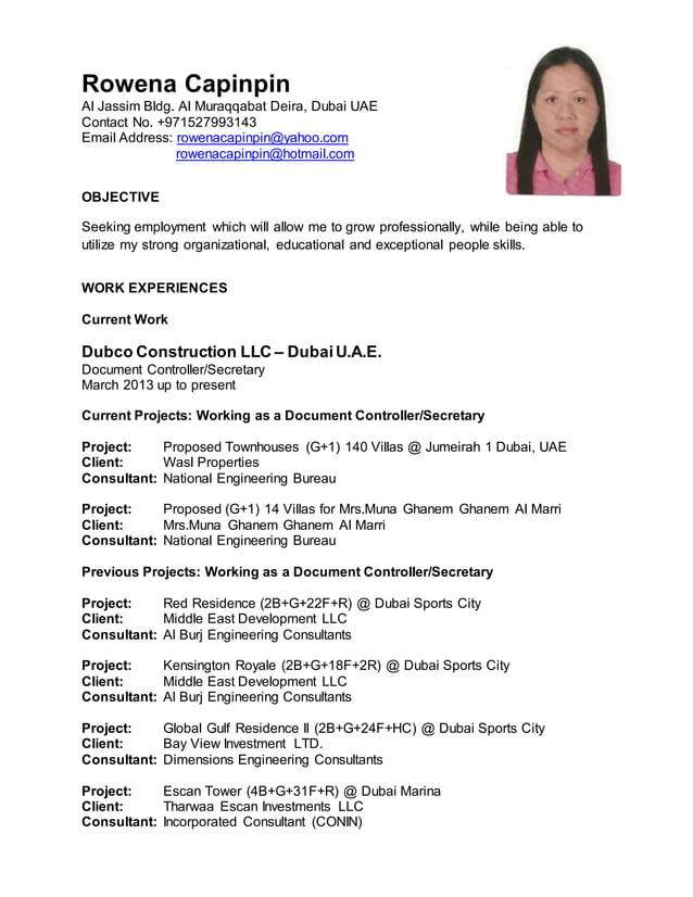 ROWENA CV | PDF