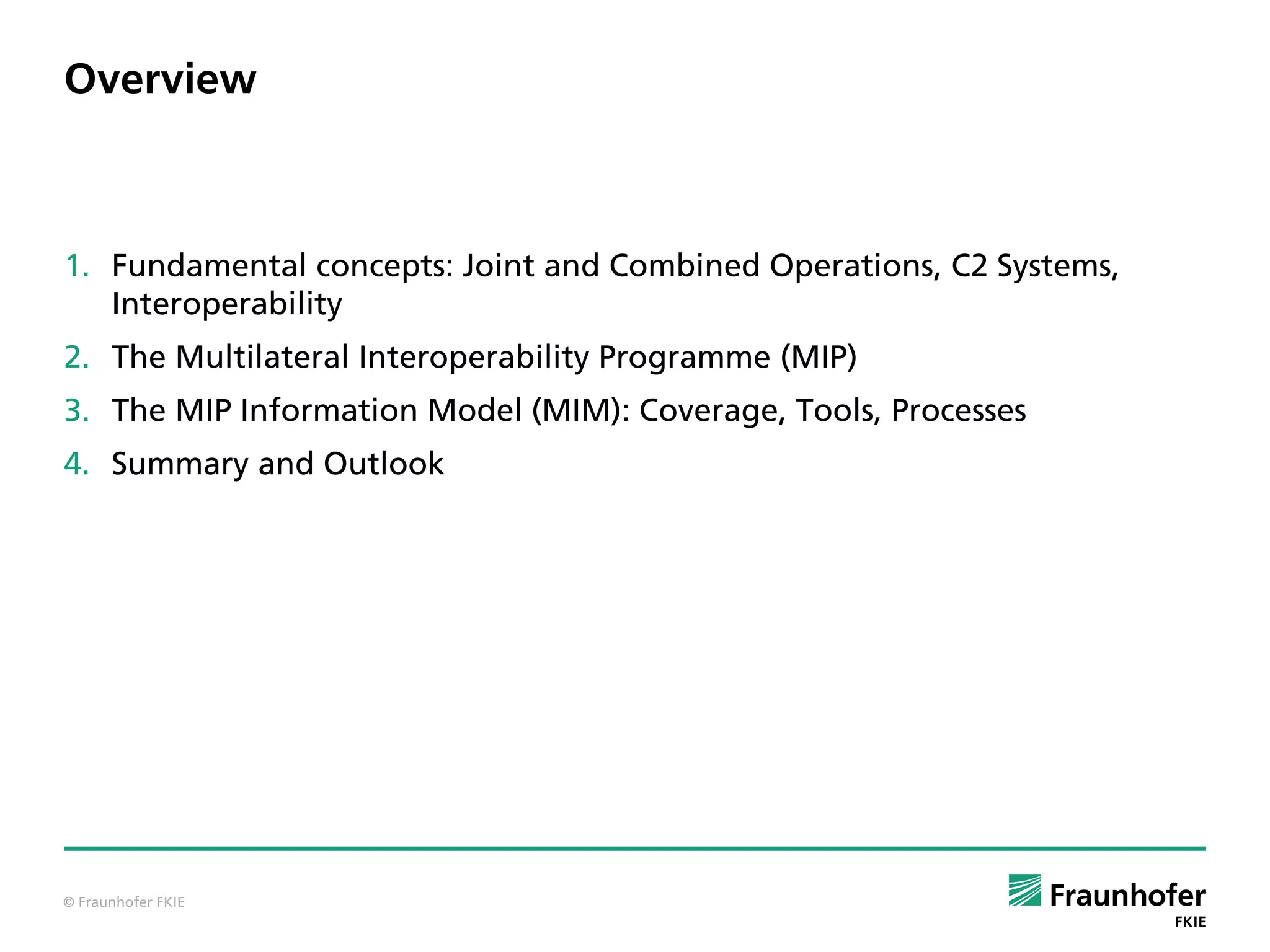 Hans-Christian Schmitz: The MIP Information Model | PDF