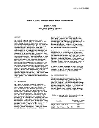 Testing a small combustion turbine with methanol | PDF