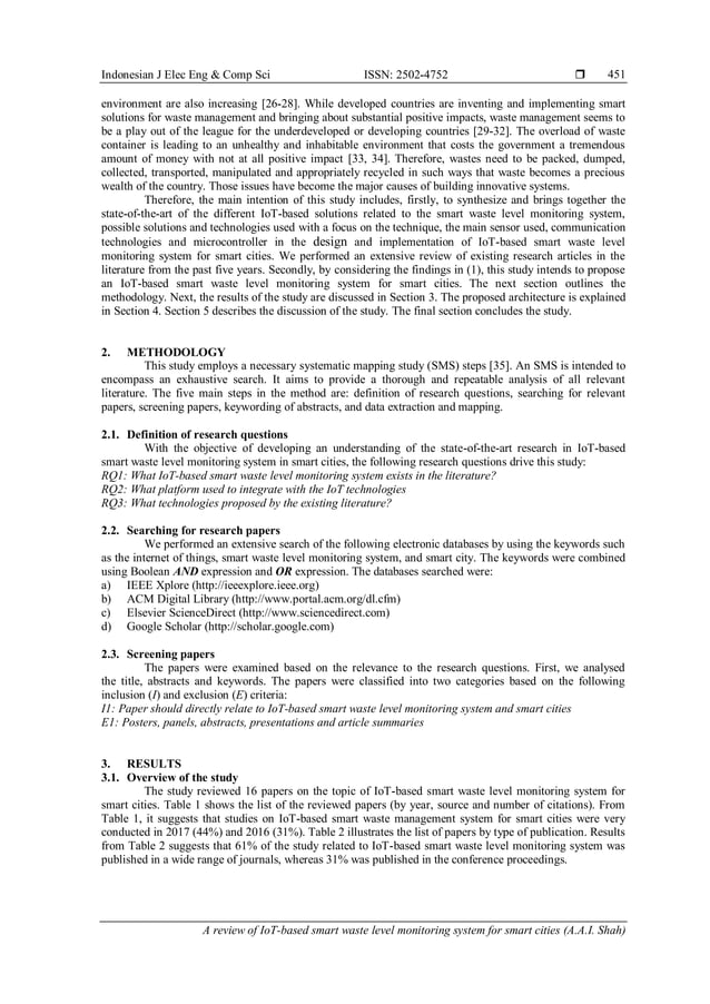 A review of IoT-based smart waste level monitoring system for smart ...