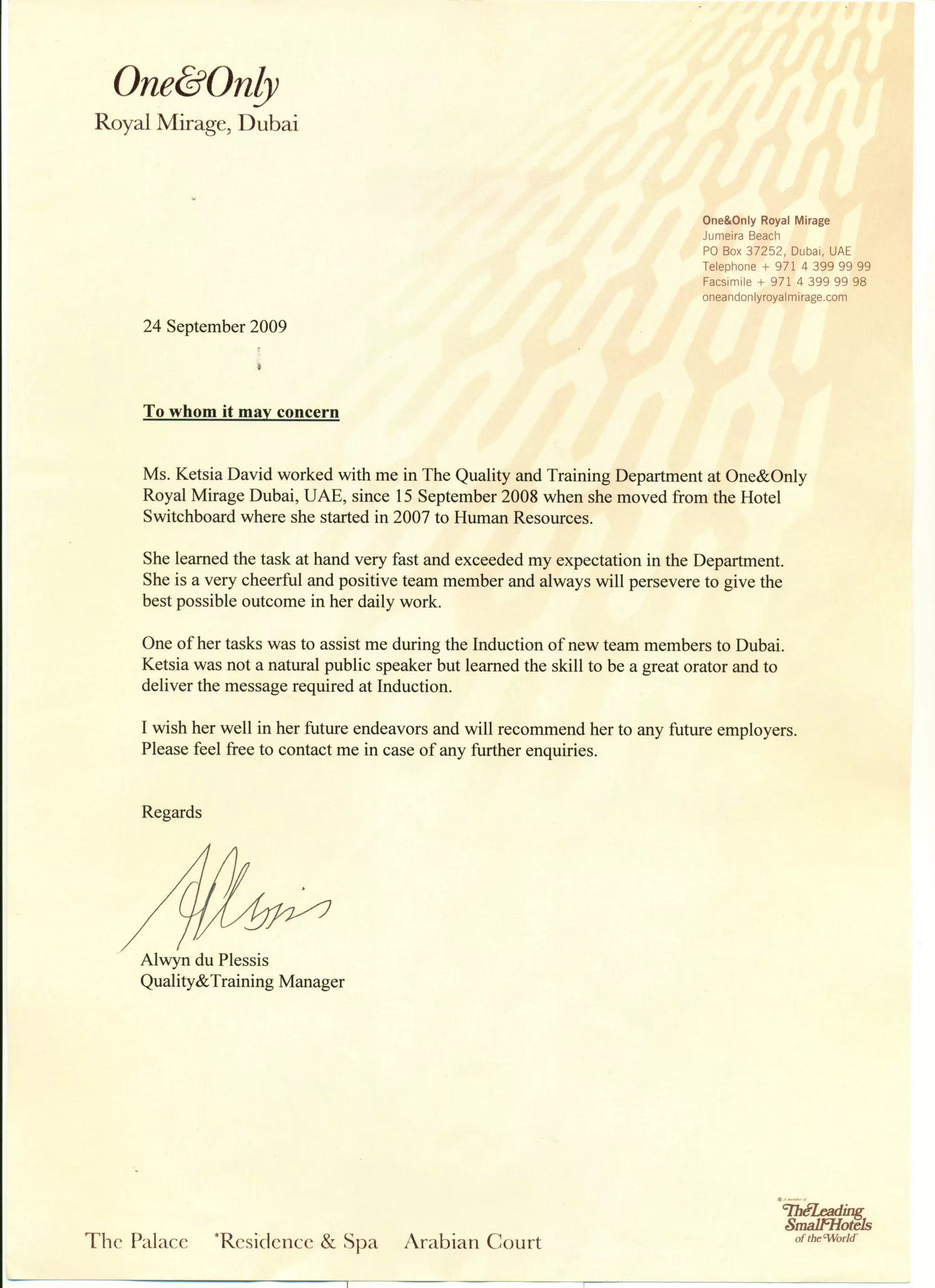 Reference Letter | PDF