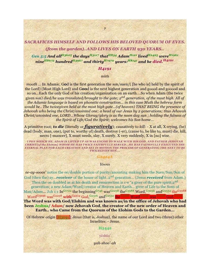 i-Adams N Eves Adamic Language Revealed Part