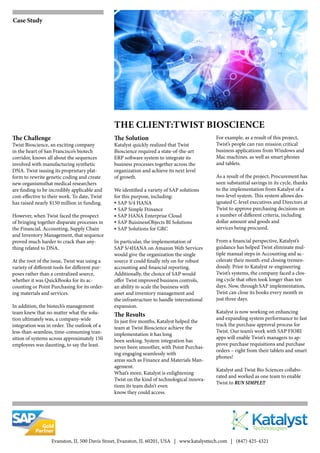 Twist BioScience Case Study Final | PDF