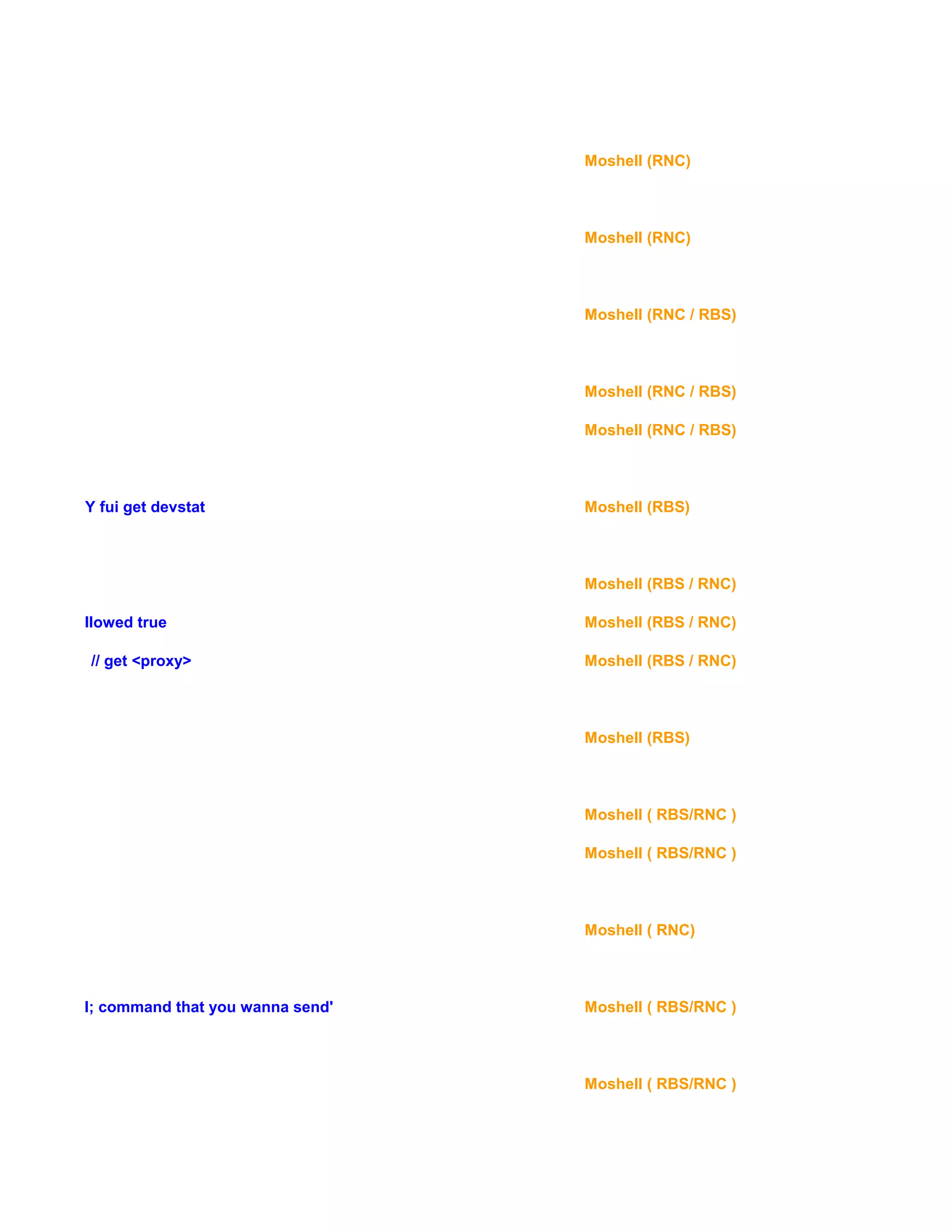 224698998 moshell-commands | PDF