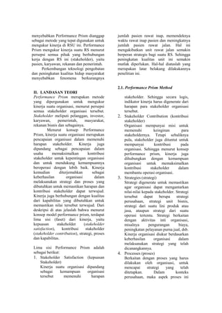 PENGUKURAN KINERJA INSTALASI RAWAT JALAN RUMAH SAKIT UMUM DAERAH KODYA ...