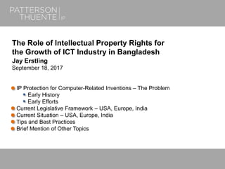 The Role of Intellectual Property Rights for the Growth of ICT Industry ...