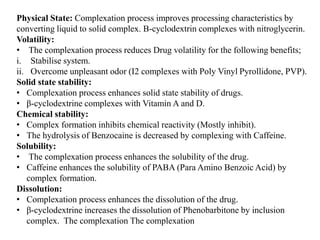 Complexation and plasma proteing pptinding | PPT