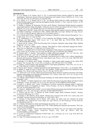 Corpus-based technique for improving Arabic OCR system | PDF