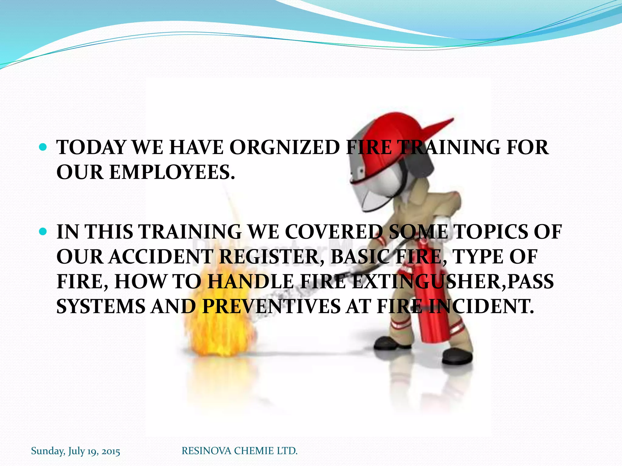 FIRE TRAINING | PPTX