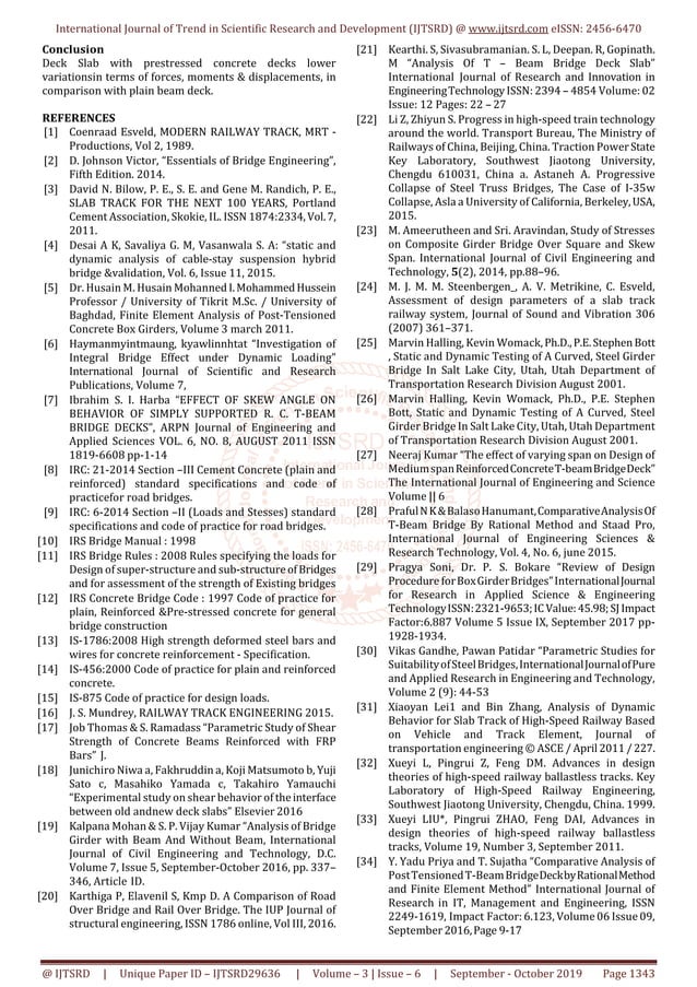 Analysis of Deck Bridge with Pre Stress Deck Bridge under IRC Loading ...