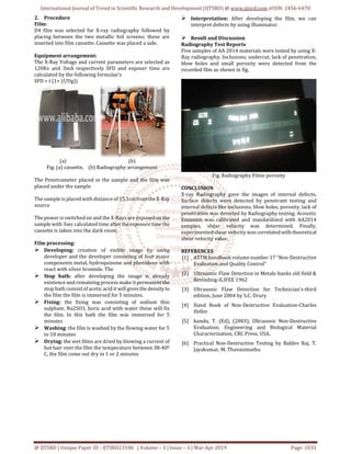 Evaluation of Porosity in Fusion Welded AA2014 Plates using X Ray ...