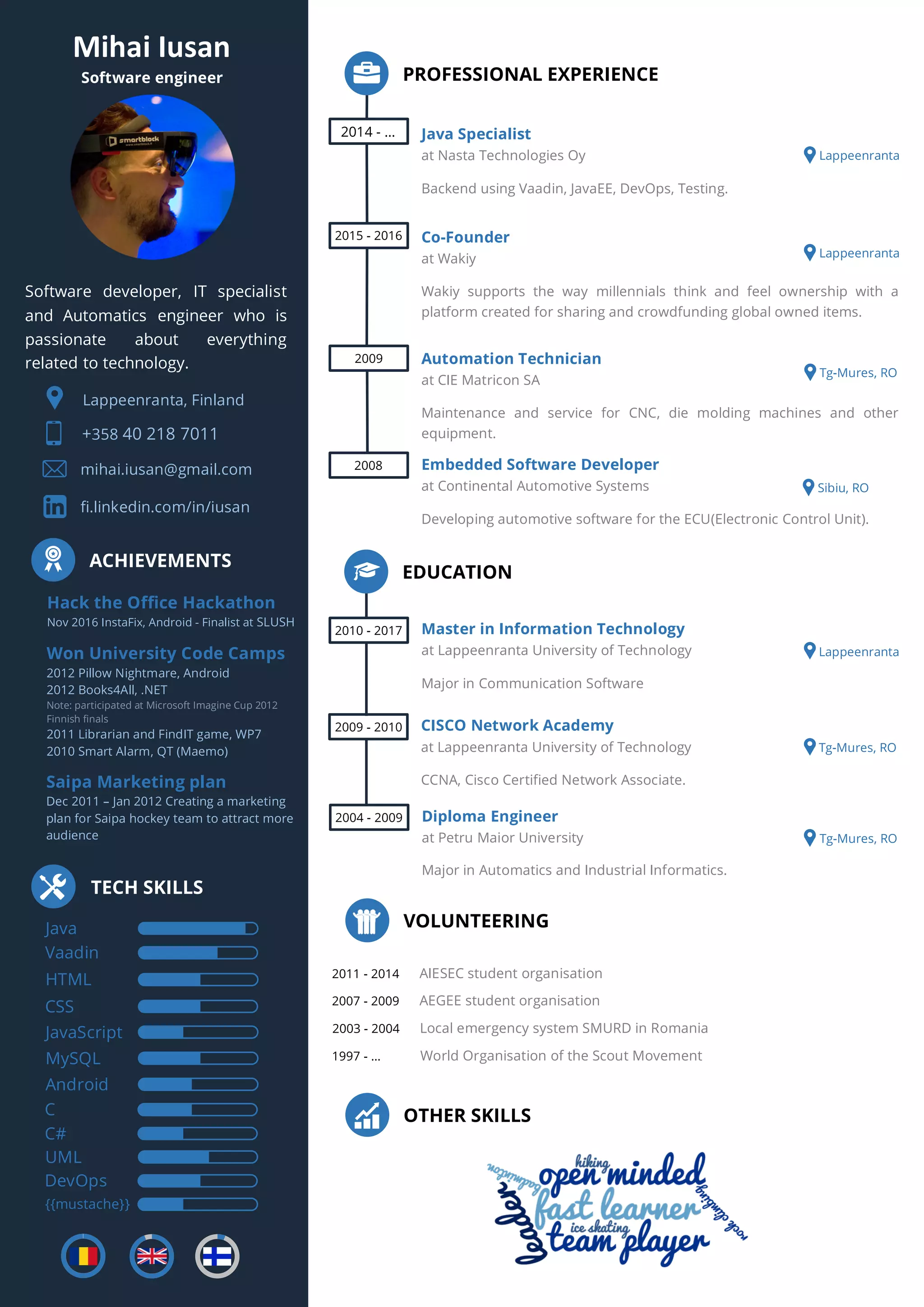 CV - Mihai Iusan Dec2016 | PDF