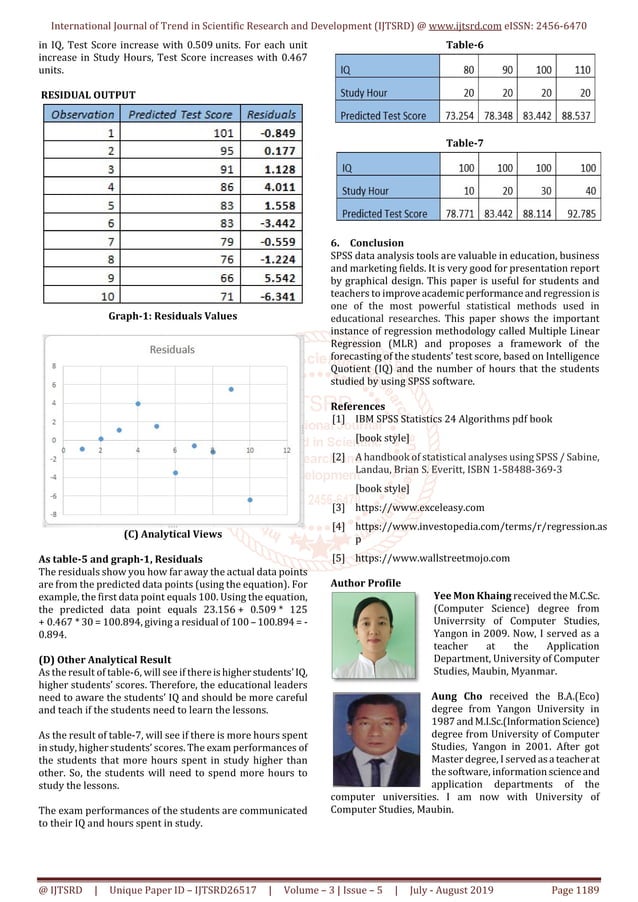 Forecasting Academic Performance using Multiple Linear Regression | PDF