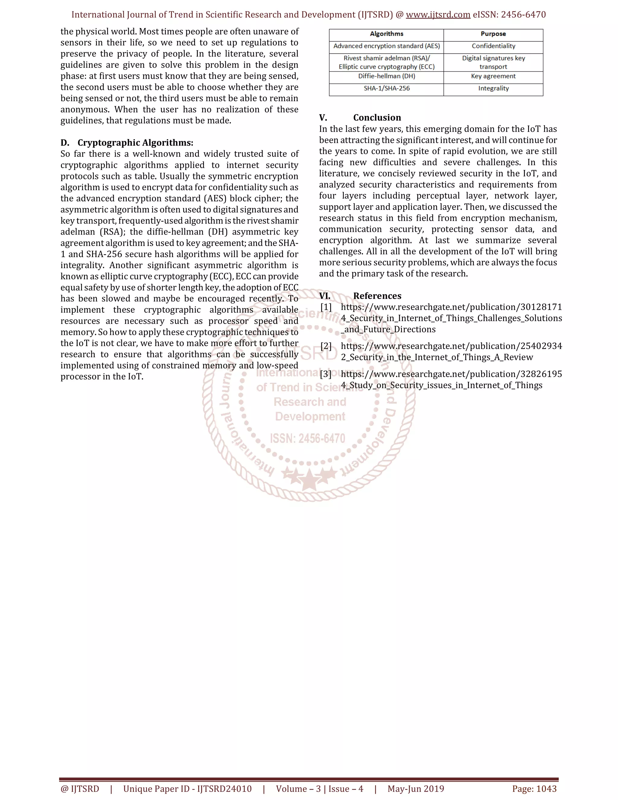 Internet of Things IoT Security Perspective | PDF