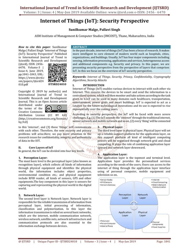 Internet of Things IoT Security Perspective | PDF