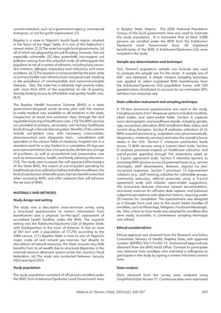 Assessing the Impact of the Bayelsa State Health Insurance Scheme in ...