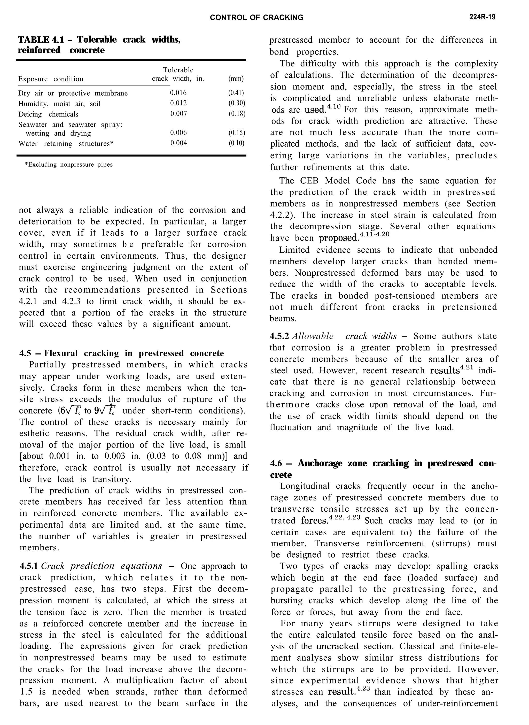 224 r 90 - control of cracking in concrete structures | PDF