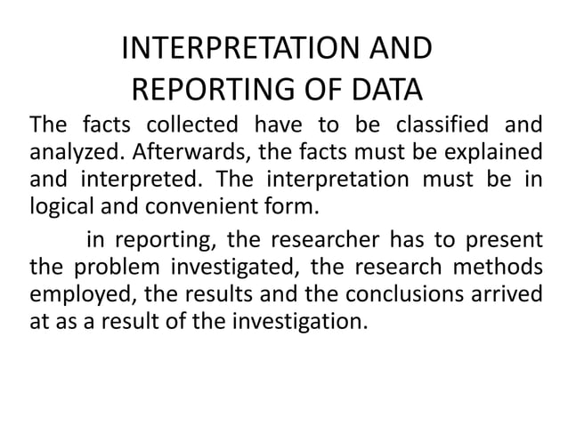 research methodology METHODS OF INVESTIGATION | PPTX | Science