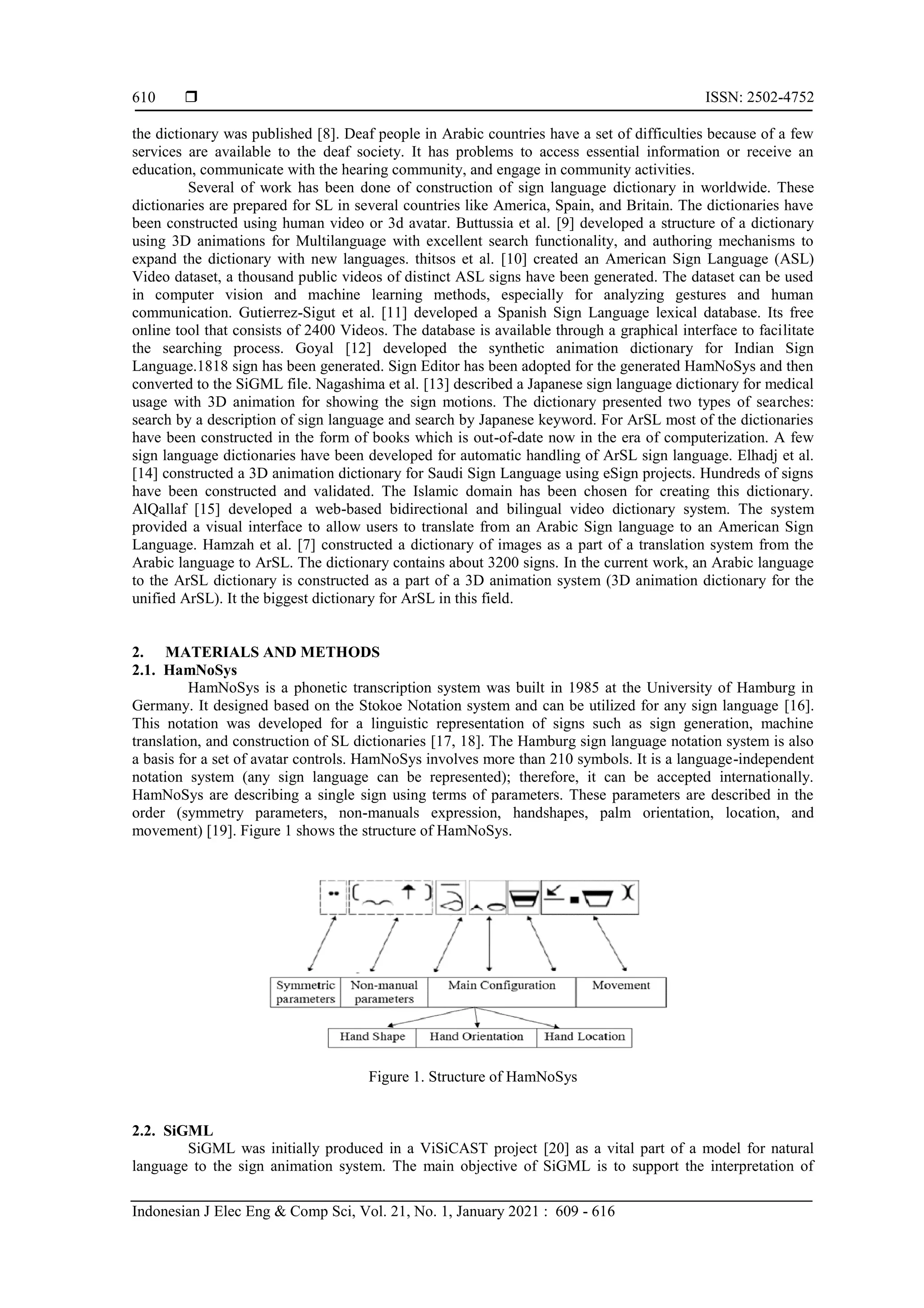 Development of arabic sign language dictionary using 3D avatar technologies | PDF