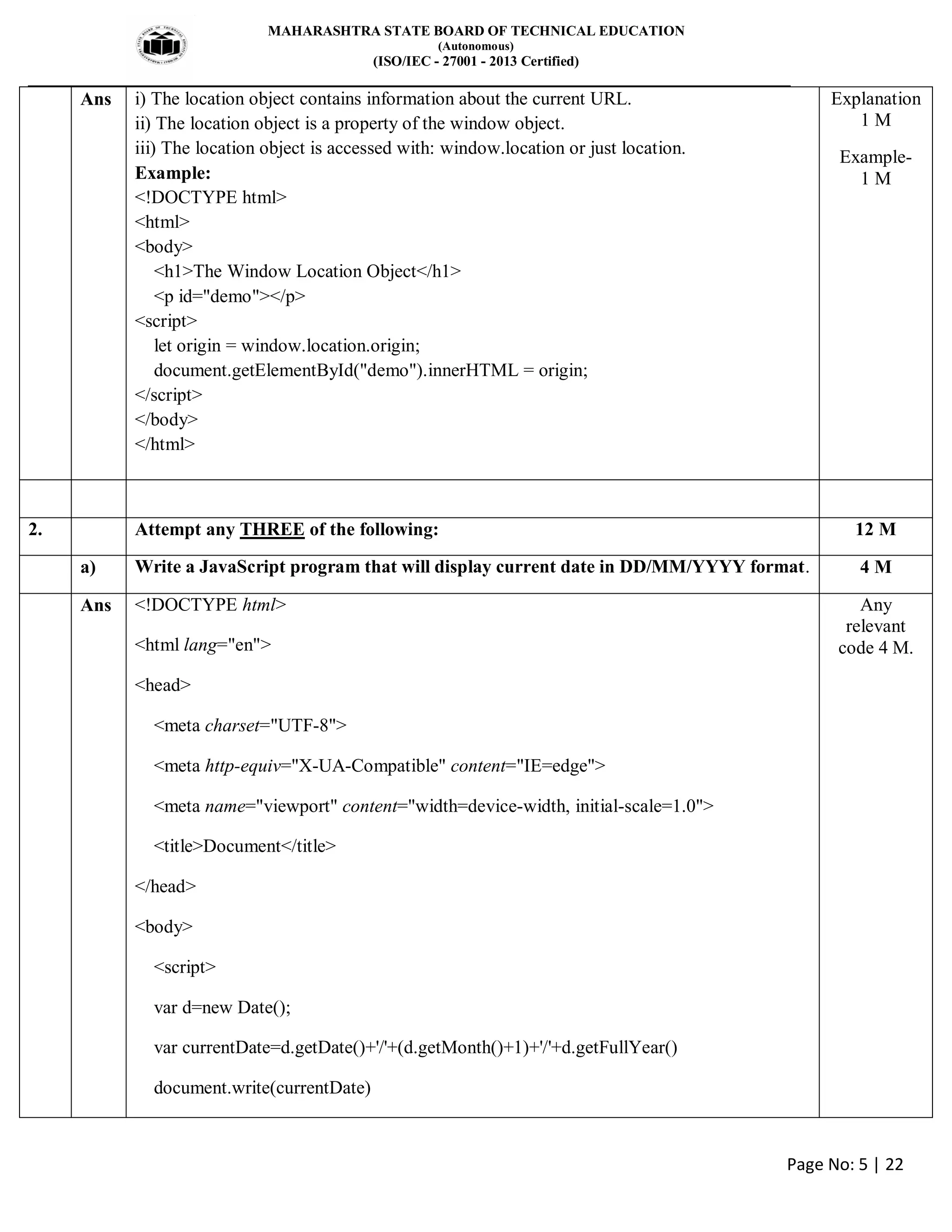 22519-Model-Answer-Winter-2022.pdf....... | PDF