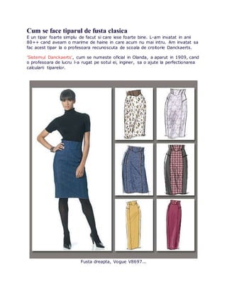 Tipare croitorie | DOCX