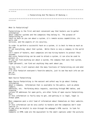 Footprinting-and-the-basics-of-hacking | PDF