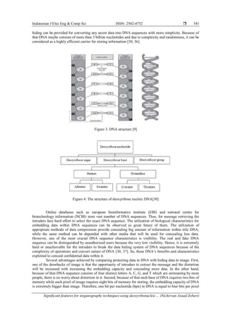 Significant features for steganography techniques using deoxyribonucleic acid: a review | PDF ...