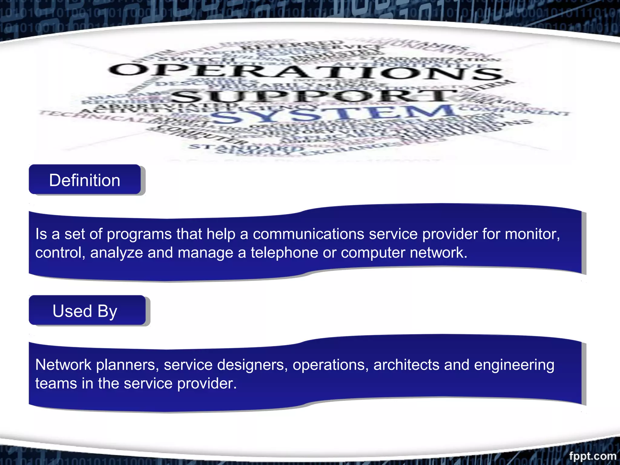 operating support system | PPT
