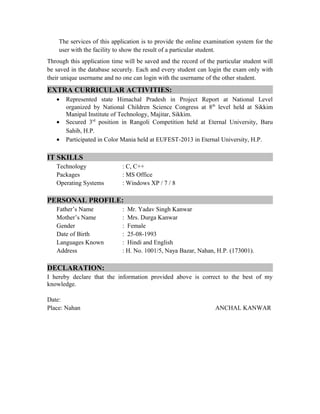 Anchal Resume new | DOC