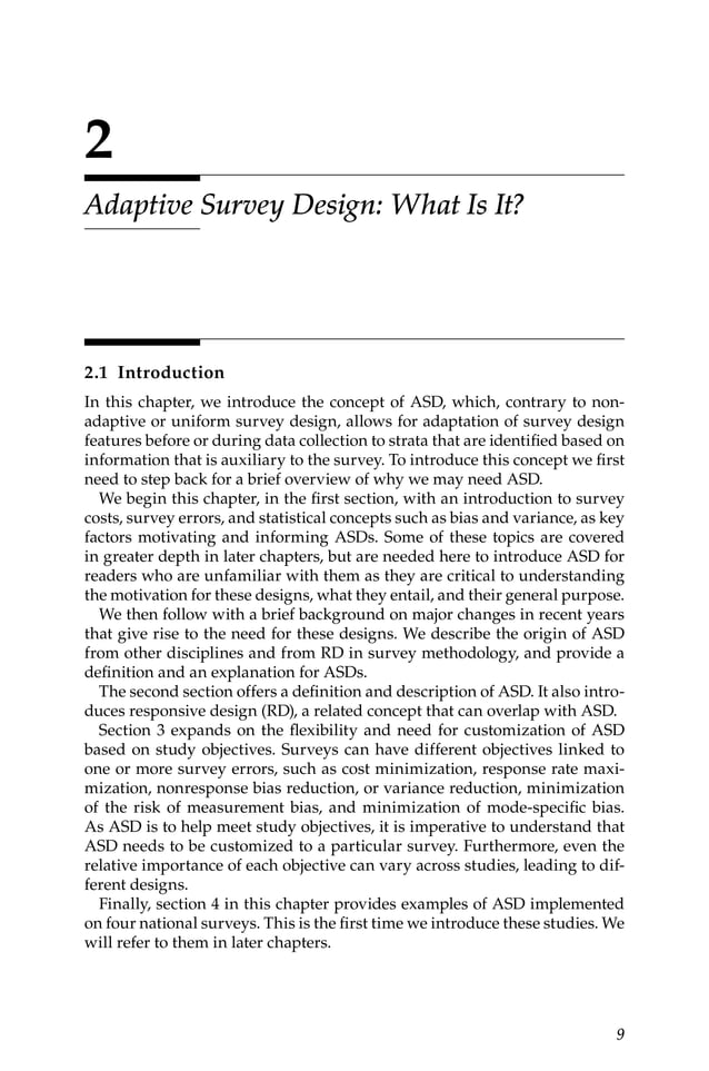Adaptive survey design 1st Edition Peytchev | PDF