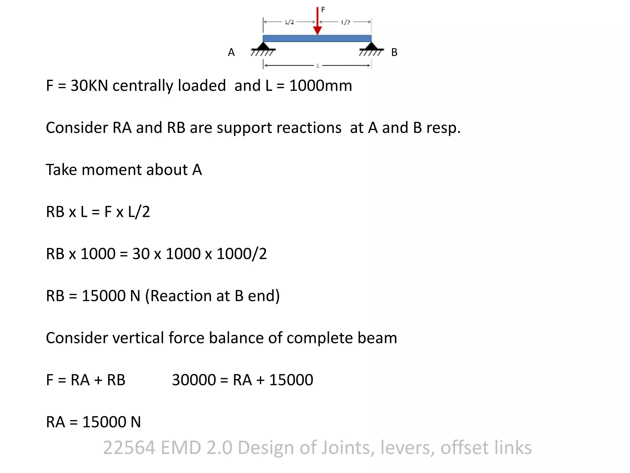 22564 emd 2.0 design of joints, lever, offset links | PPTX