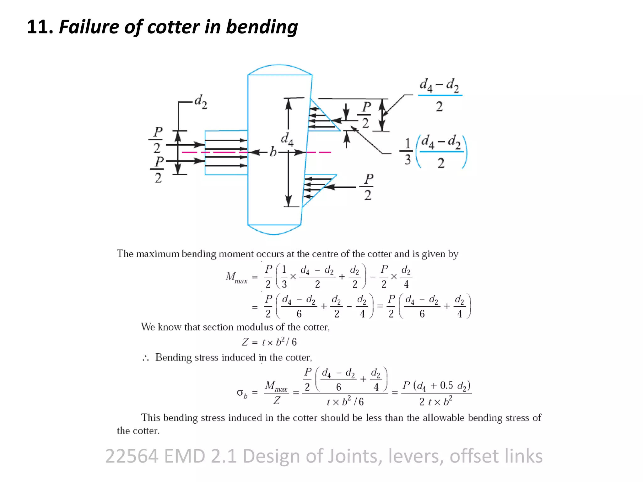 22564 emd 2.1 cotter joint theory | PPTX