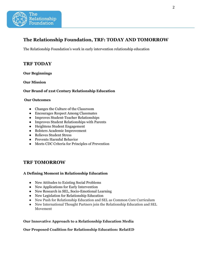 FINAL TRF Position Paper | PDF