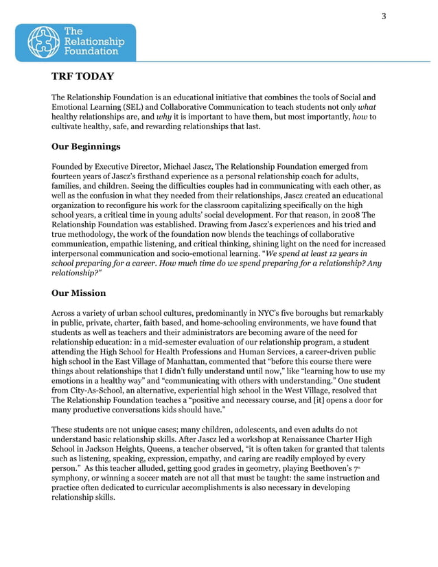 FINAL TRF Position Paper | PDF