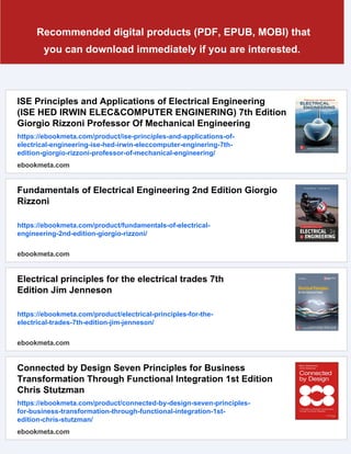 Principles and Applications of Electrical Engineering 7th Edition ...