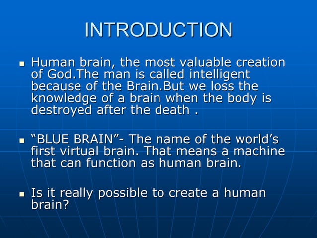 blue brain technology bharat | PPT | Computer Peripherals | Computing