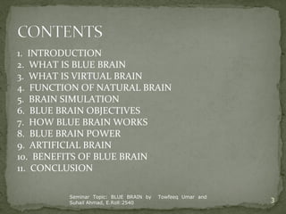 BLUE BRAIN | PPT