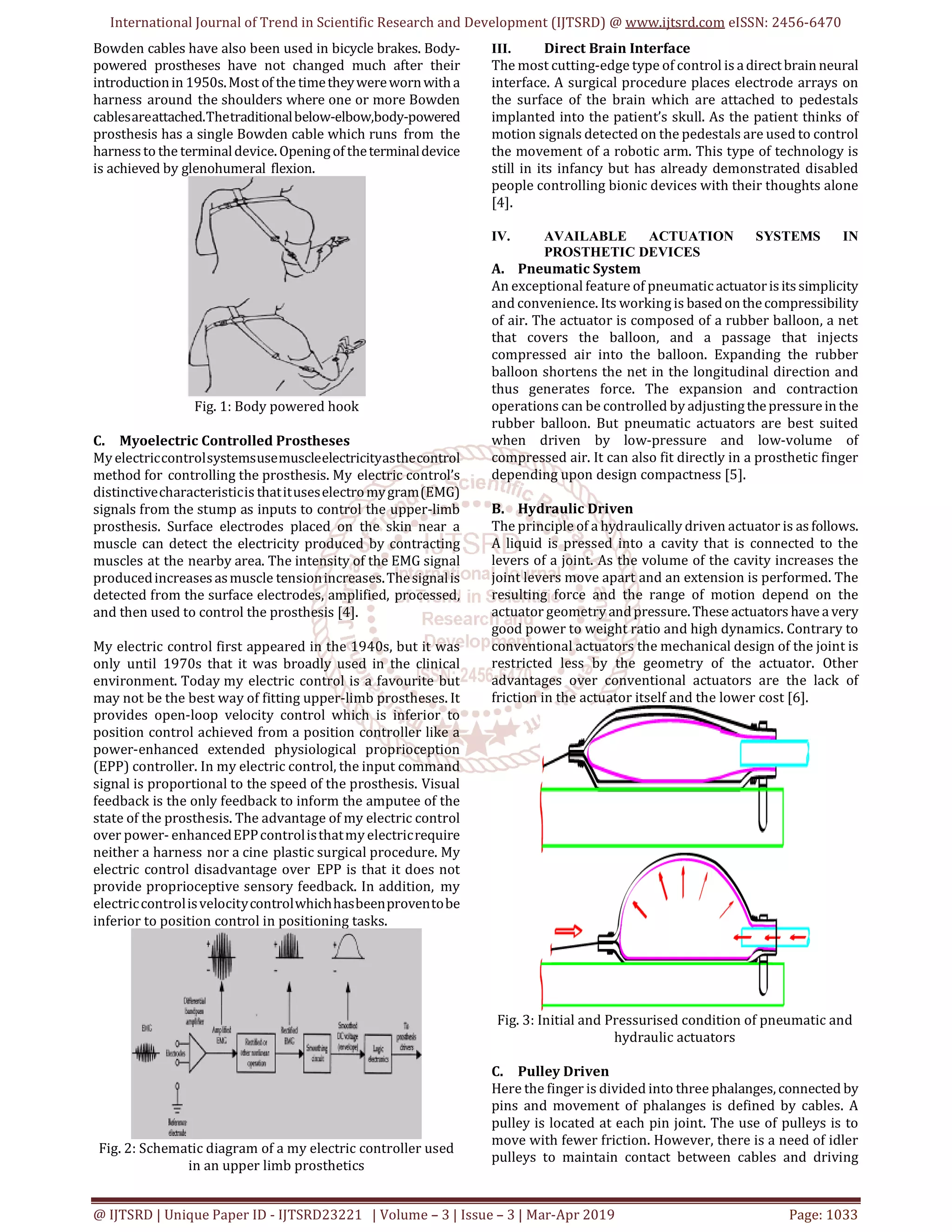 A Review on Bionic Arm | PDF