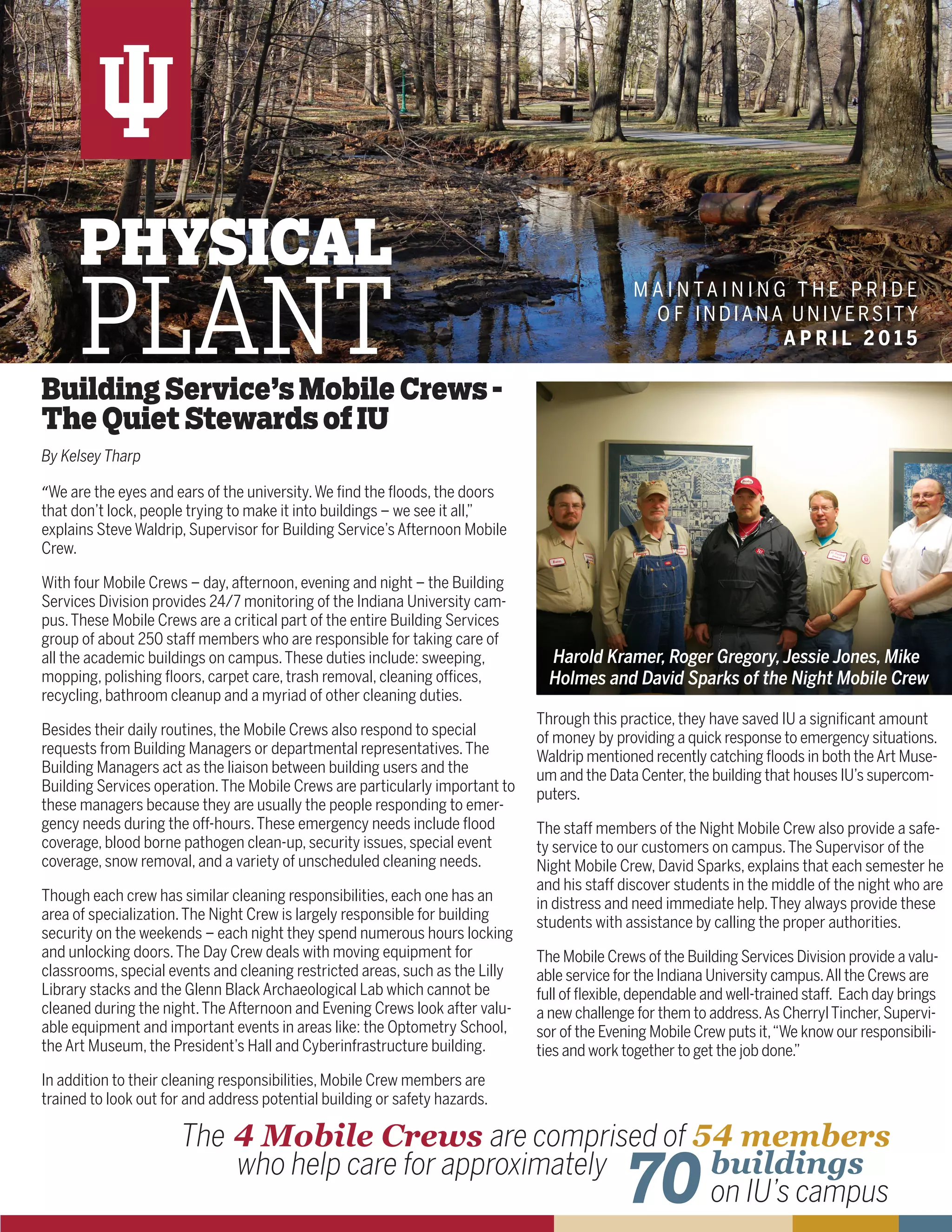 April Physical Plant Newsletter | PDF