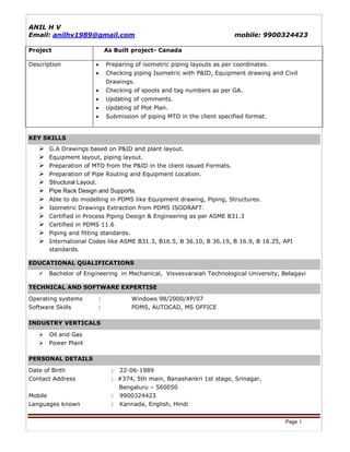 Anil- PIPING | PDF