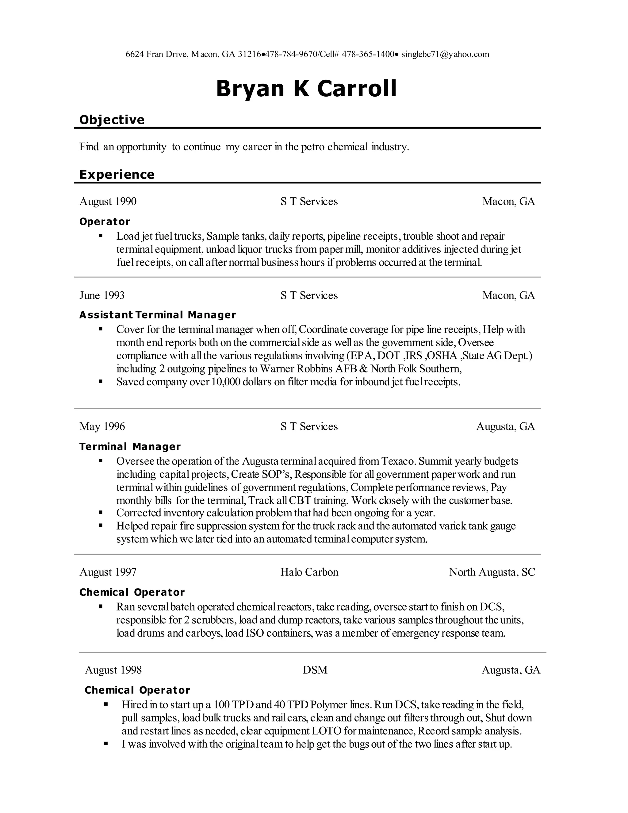 Bryan Resume | DOCX